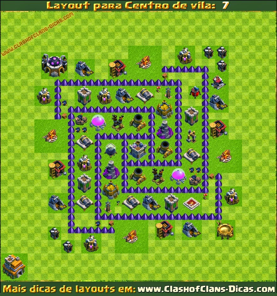 ClashOfClans: Layouts para cv7,Confiram!!