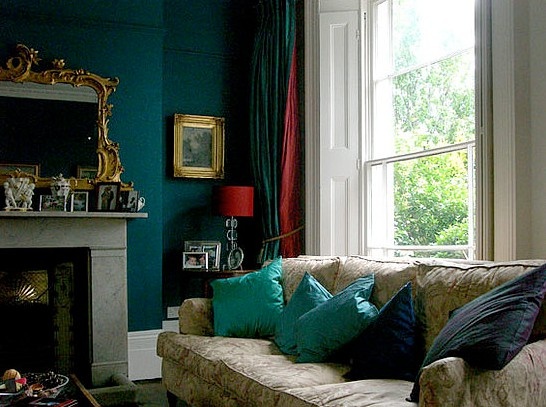 Eye For Design: Decorate Your Home With The Color Peacock Blue