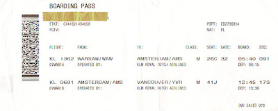 The traveler's drawer: KLM. Boarding pass for the flights KL 1362 from ...