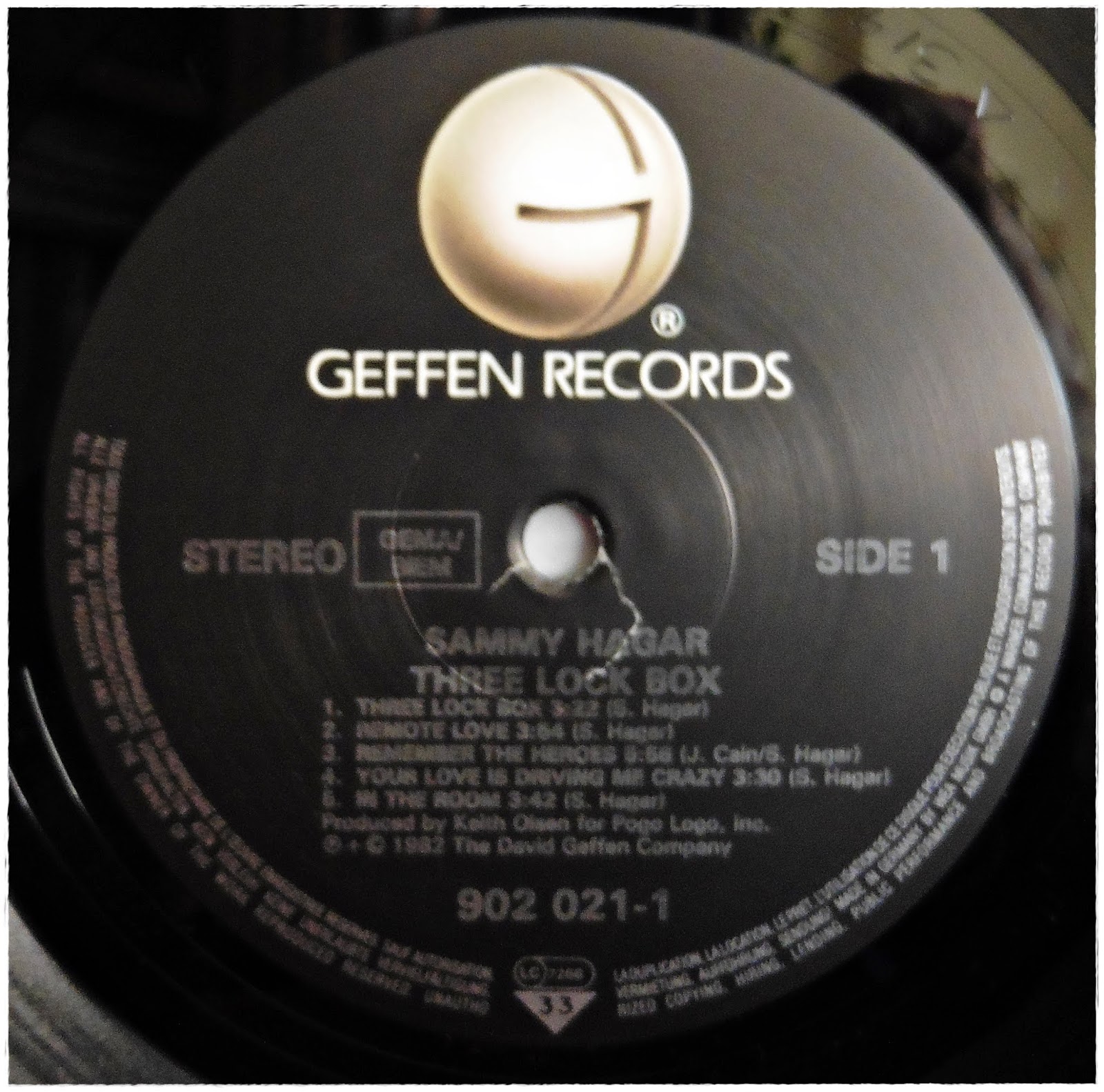 Sammy Hagar – Three lock box (Geffen records – 1982)