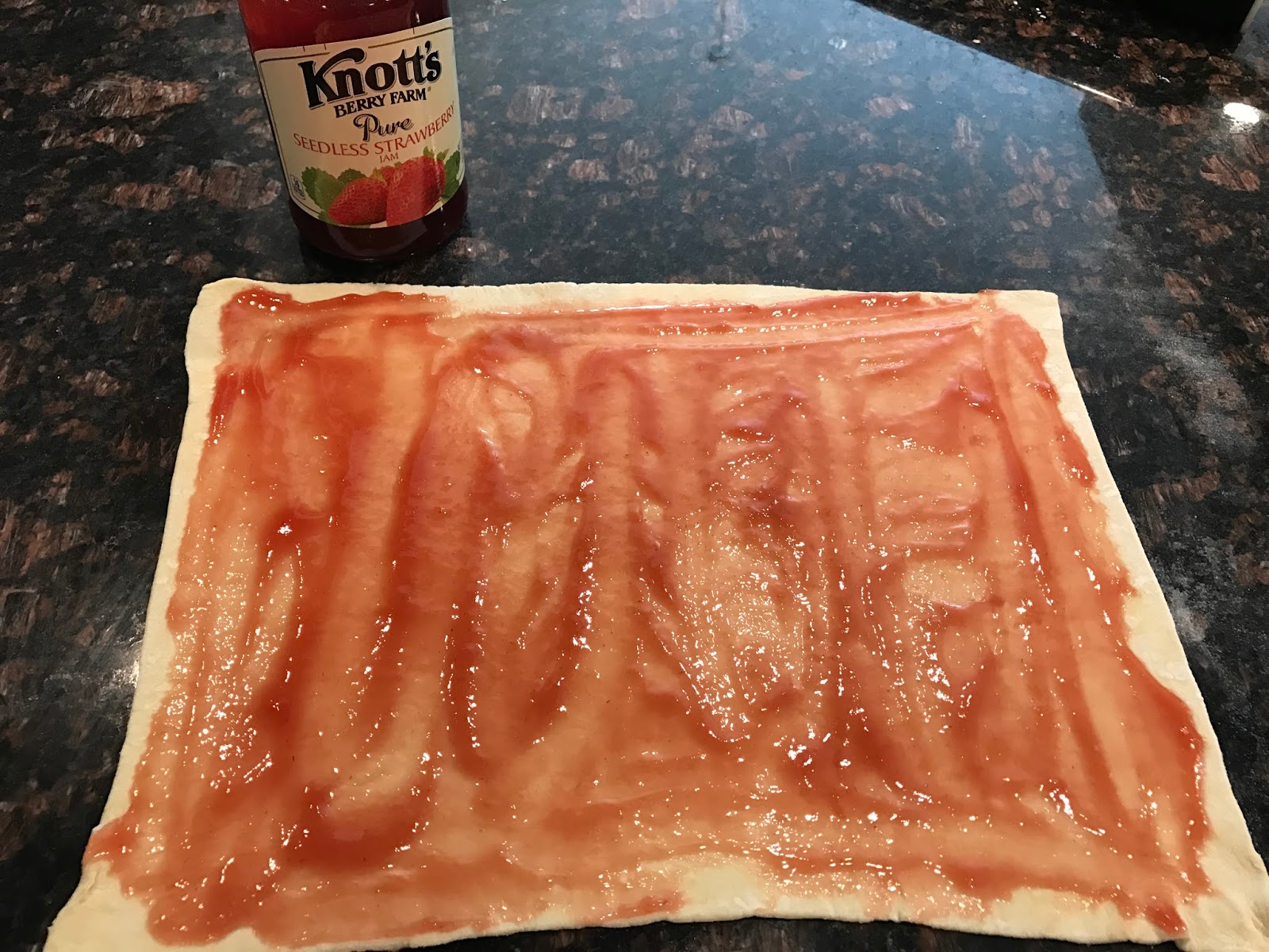 Strawberry Candy Cane Strudel