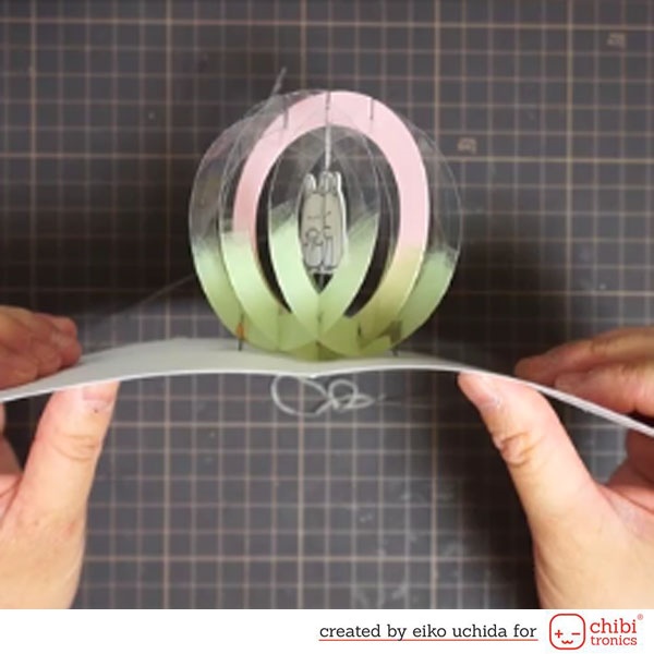 How to make light up pop-up sphere card. | 永研クラフト実験室 ~eiken craft ...