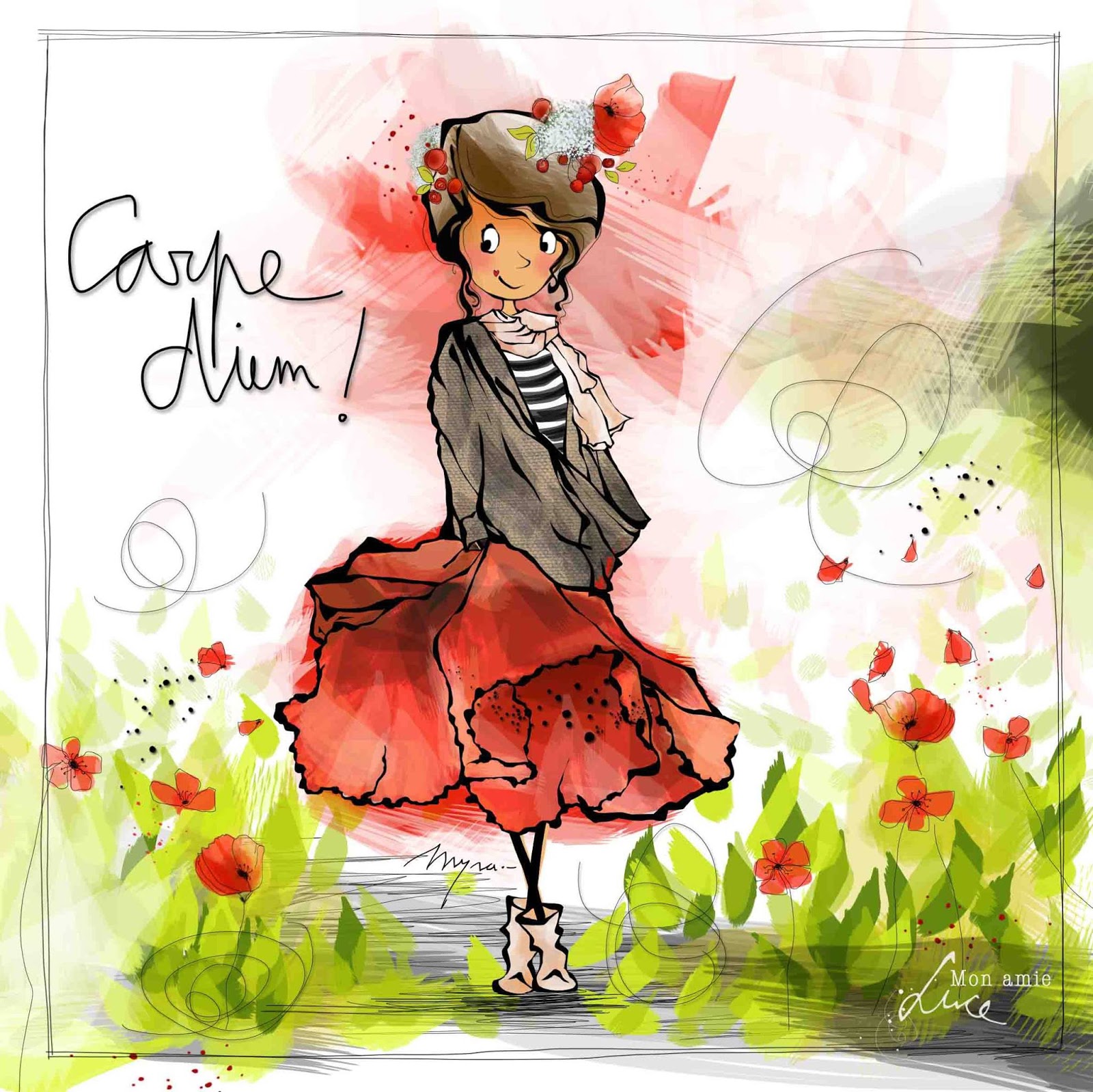 MYRA & les couleurs ...: mon amie "LUCE"