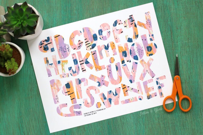 PitterAndGlink: Free Printable Wonky Alphabets for Journaling + Planning
