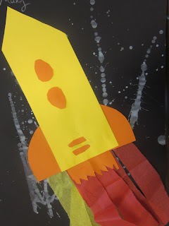 The Art Teacher's Closet: In the Art Room - Rockets in Space