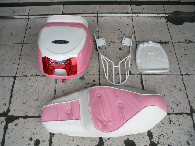 Modifikasi JOK MOTOR: Jok, Braket, Box, Sandaran Scoopy Pesanan Tommy ...