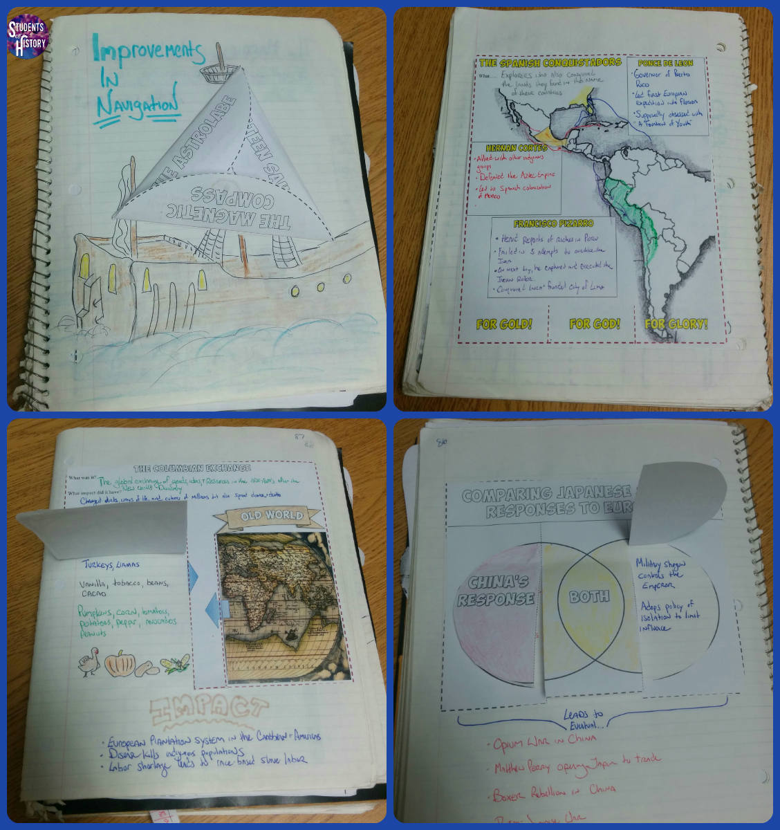 Students of History: Age of Exploration Interactive Notebook