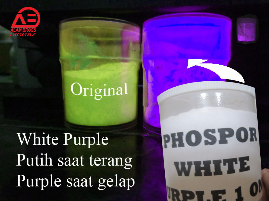 Jual Fosfor Original, Biru, Orange, White Purple untuk Airbrush