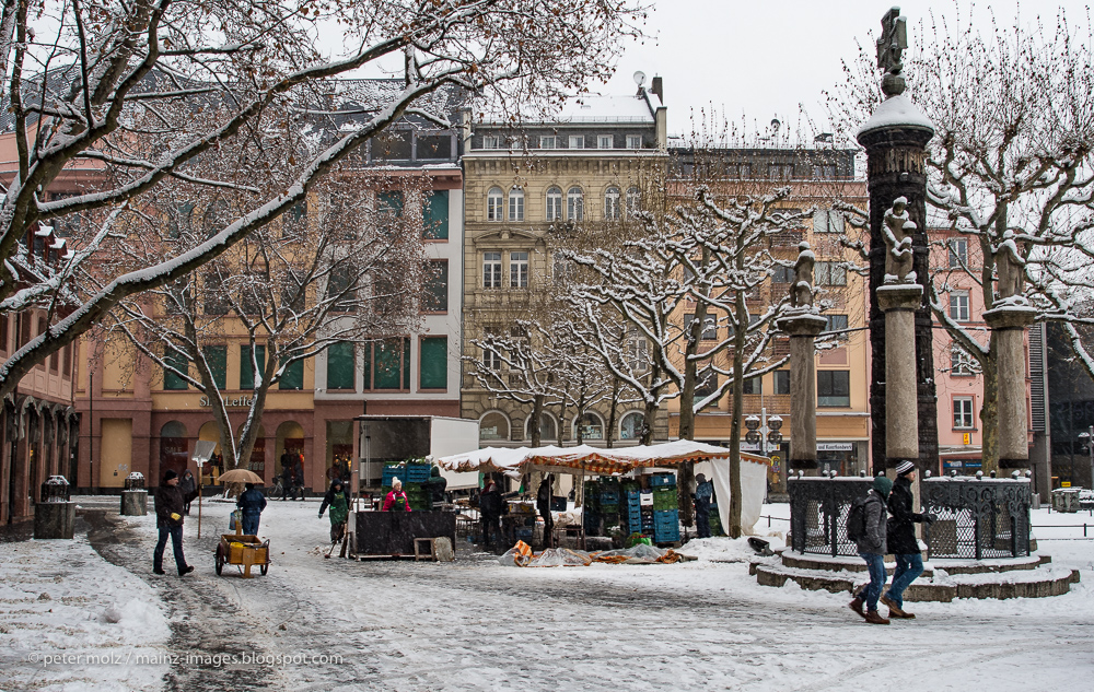 Mainz-Images: Winter in Mainz - Schneefall Anfang Januar 2017