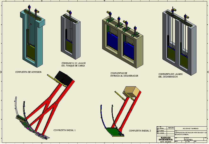 ESTRUCMON Soluciones de Ingeniería: Diseño de Compuertas para ...