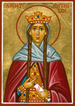 as santa matilda begged to the most holy virgin that she