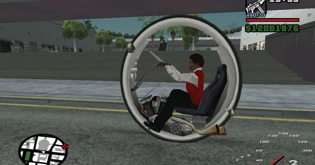 Mobil Roda Satu (Monowheel) Mod GTA SA