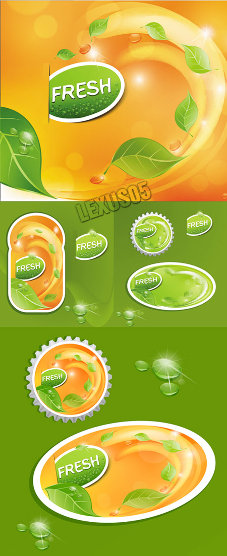 Quality Graphic Resources: Fresh Fruit Labels
