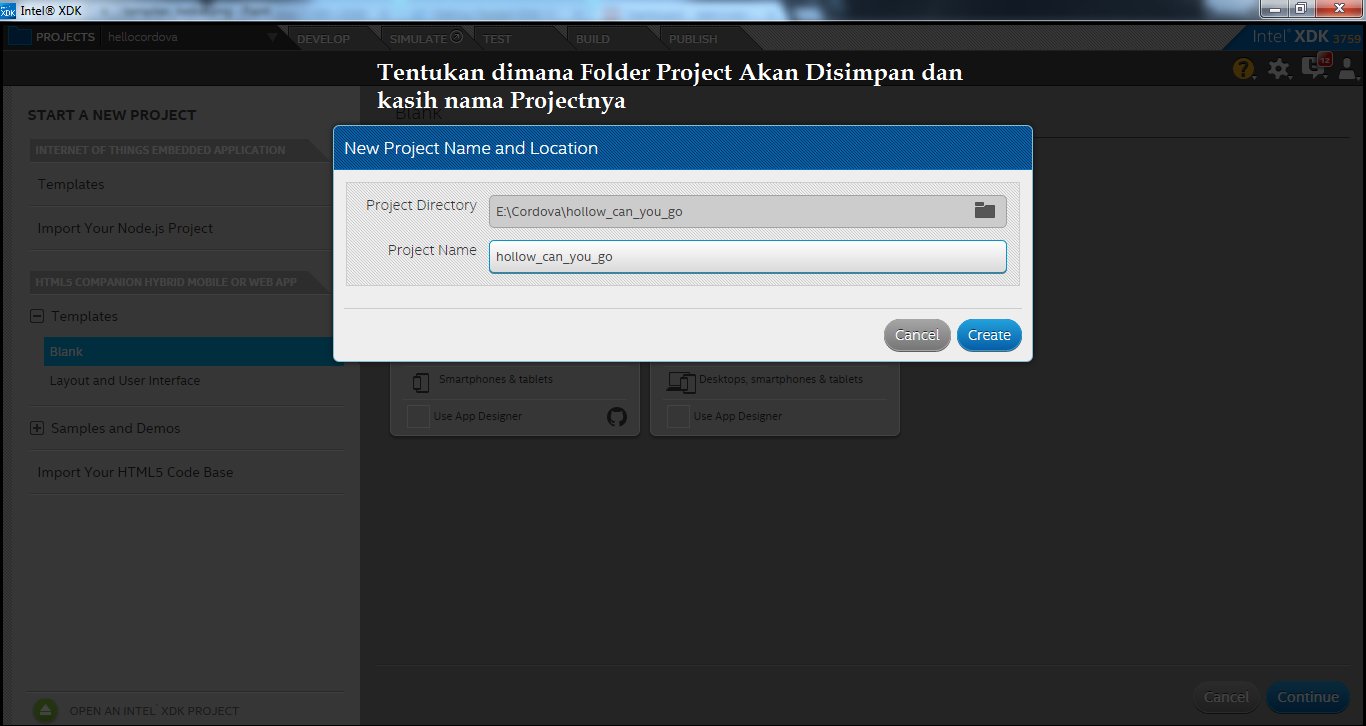 Tutorial Membuat Aplikasi Mobile dengan Intel-XDK Part-1 | Kabar Tobi