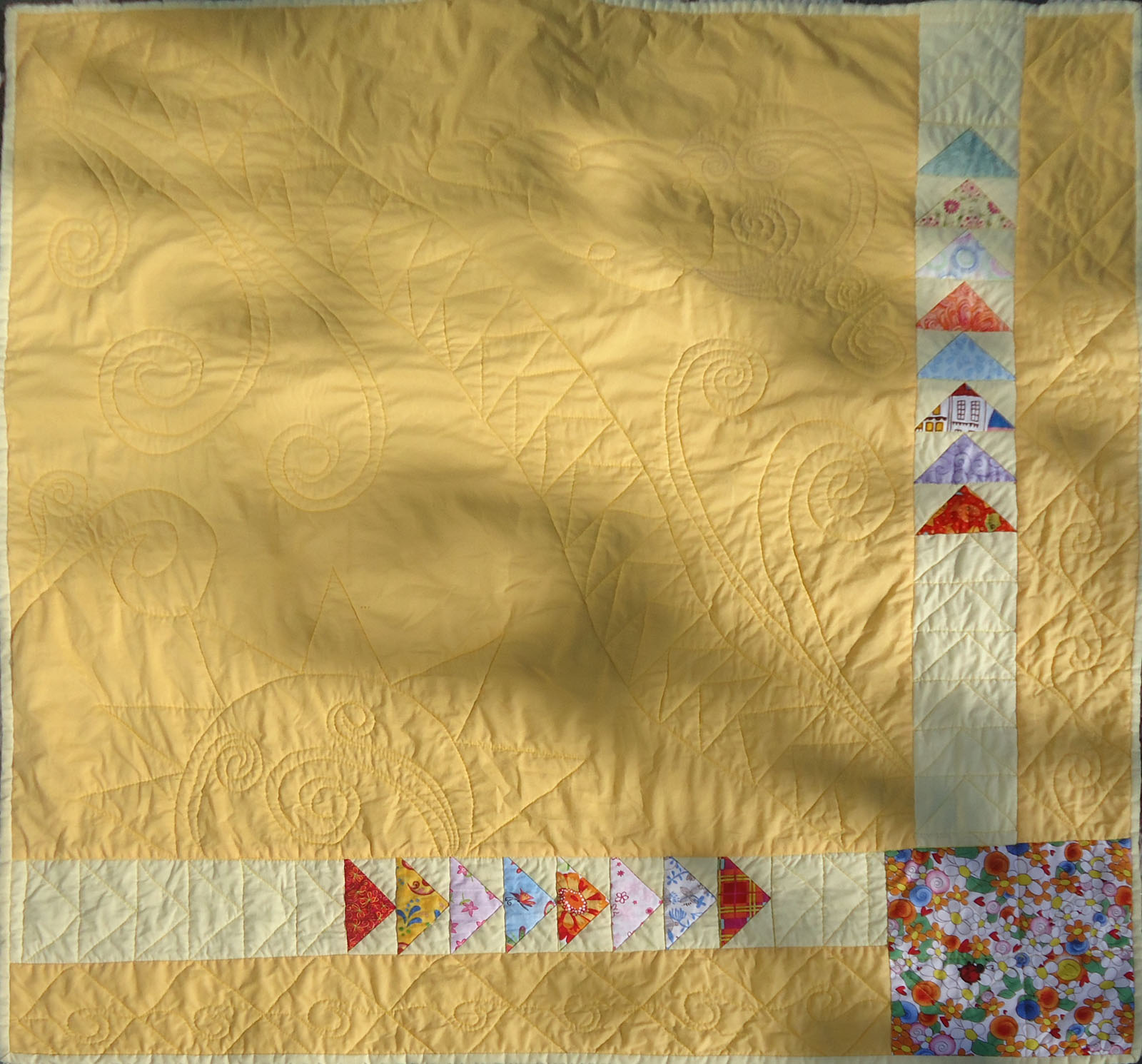 Quilting & Learning - What a Combo!: A Beautiful Day Baby Quilt