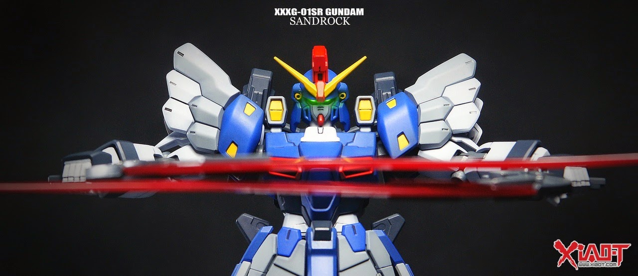 MG 1/100 Sandrock Gundam Custom EW with Cloak Custom Build