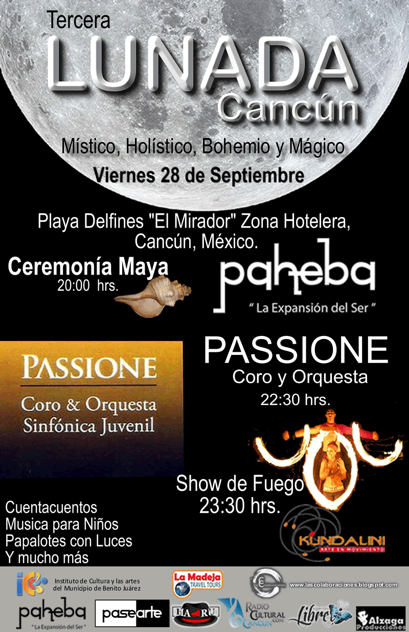 Las colaboraciones: 3ª Lunada Mistica, Holistica, Bohemía y Mágica.