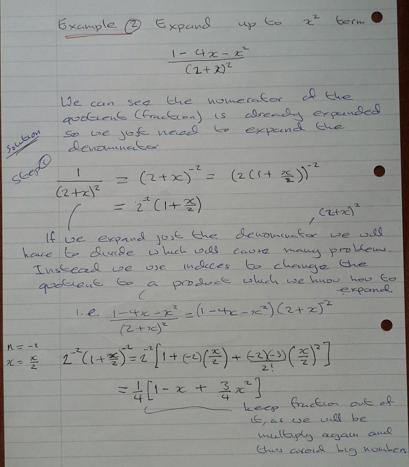 A Level Maths Notes: A2 Binomial Expansion: combinations of two ...