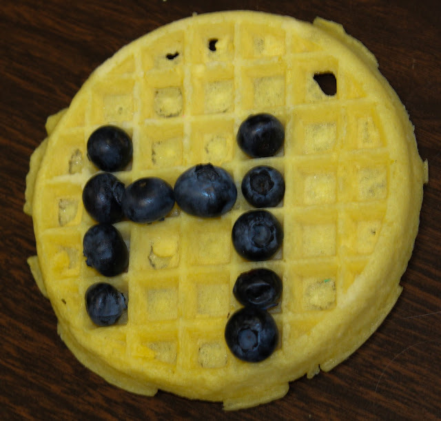 Teach Them To Fly: Blueberry Waffle Letters & Sunglasses