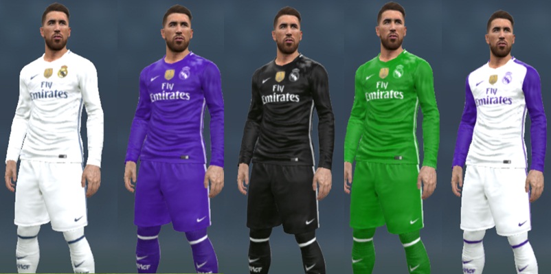 PES 2017 Pacote de Kit do Real Madrid 16/17 - Pes Evolution HD