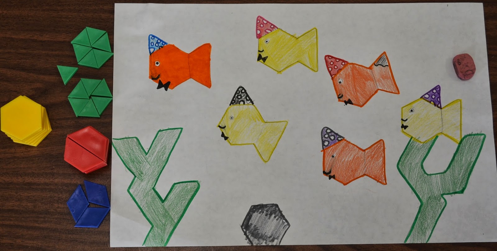 love2learn2day: Fractions Operations Review with Pattern Block Pictures