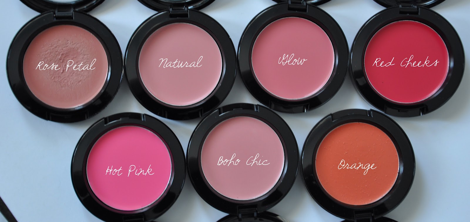 NYX Cream Blush Swatches | Min make-up table