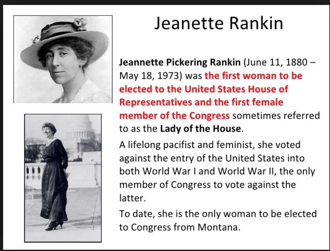 Turtle Learning: MARCH IS WOMEN'S HISTORY MONTH - JEANNETTE RANKIN