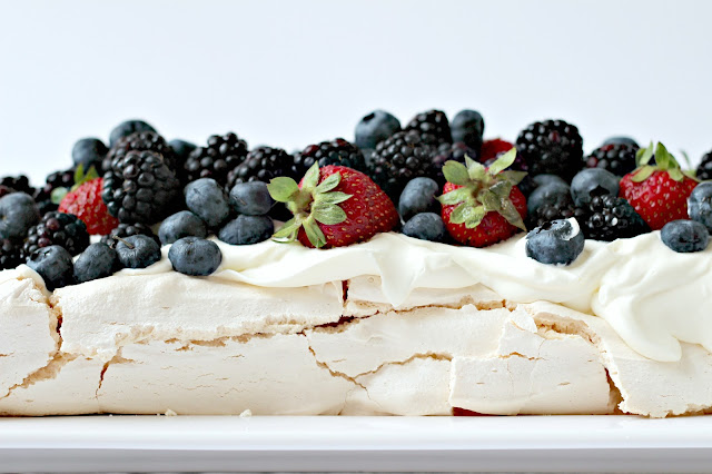 Milk and Honey: Berry Meringue with Vanilla Cream