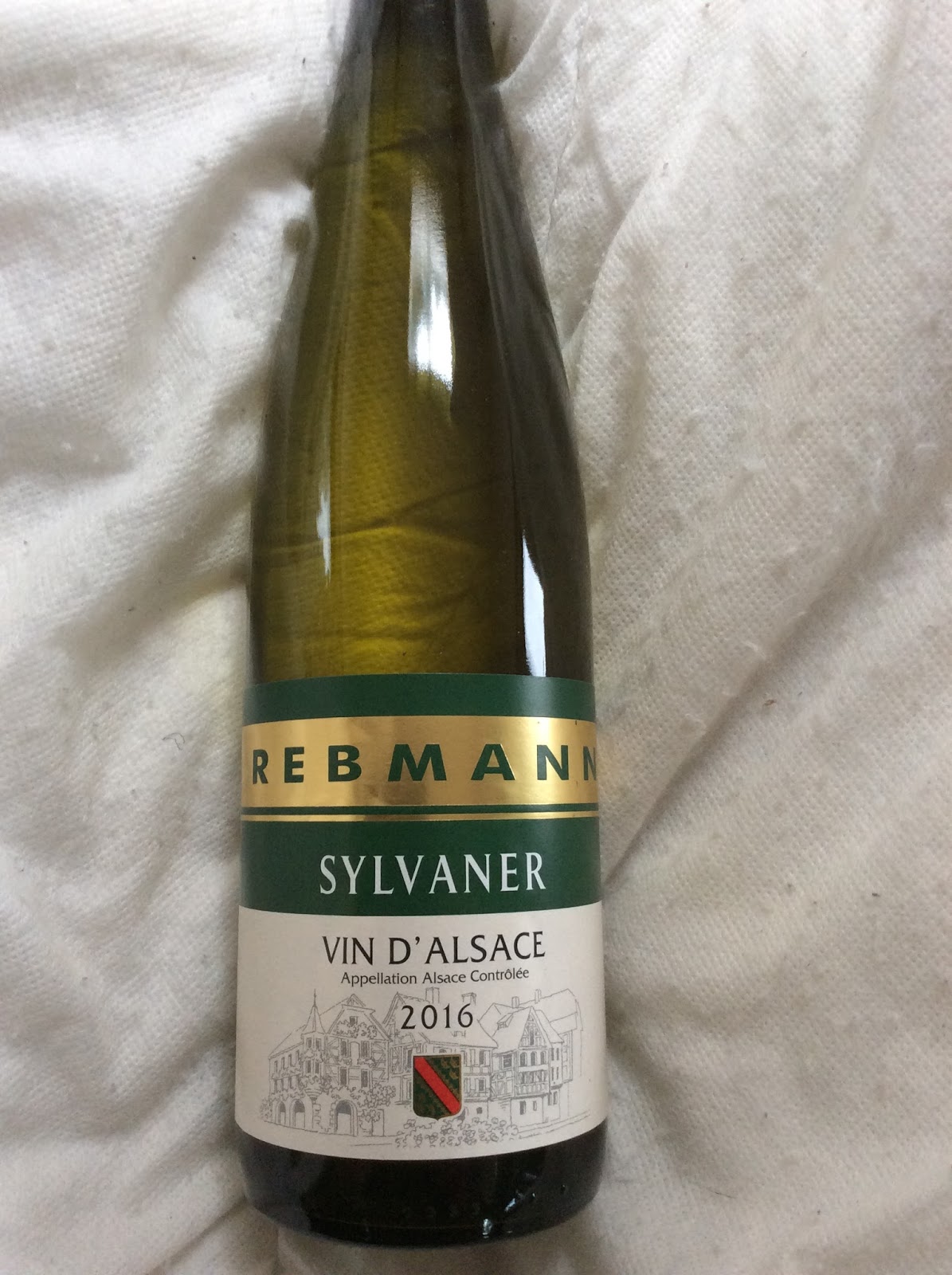 OUTSTANDING WINES .... : REBMANN 2016 VIN D'ALSACE SYLVANER