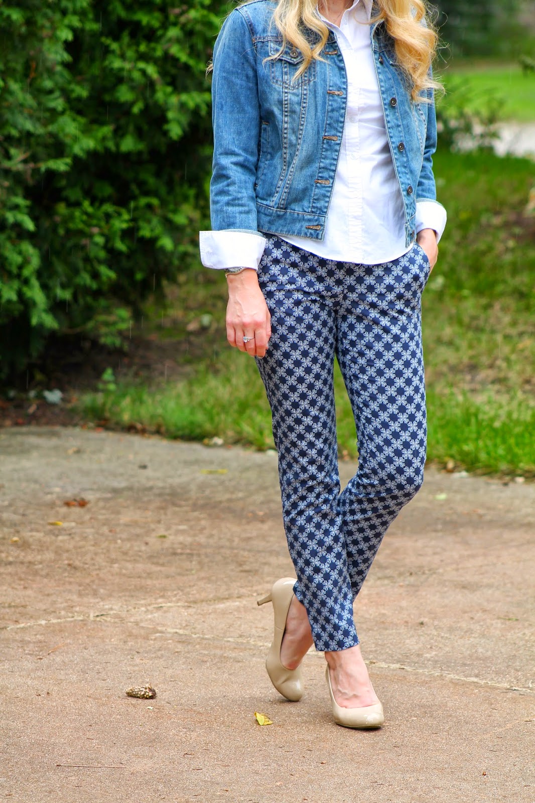 Confident Twosday: Denim Jacket and Printed Pants - I do deClaire