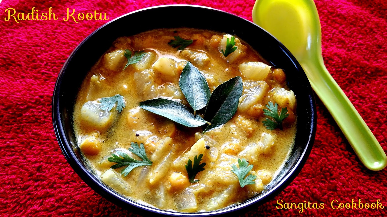 Sangita's Cookbook: Radish Curry / Mullangi Kootu Recipe