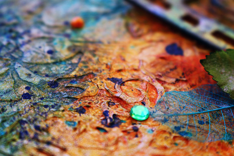 13 arts: Mixed media canvas by Vicky Varvadouka