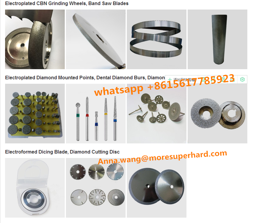 Electroplated thread grinding cbn grinding wheel