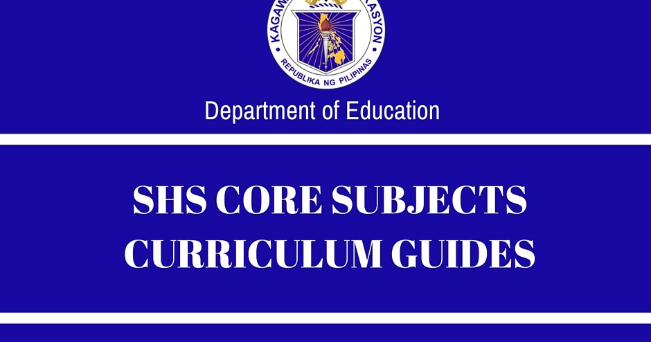 Senior High School Core Curriculum Subjects | Curriculum Guides (FREE ...
