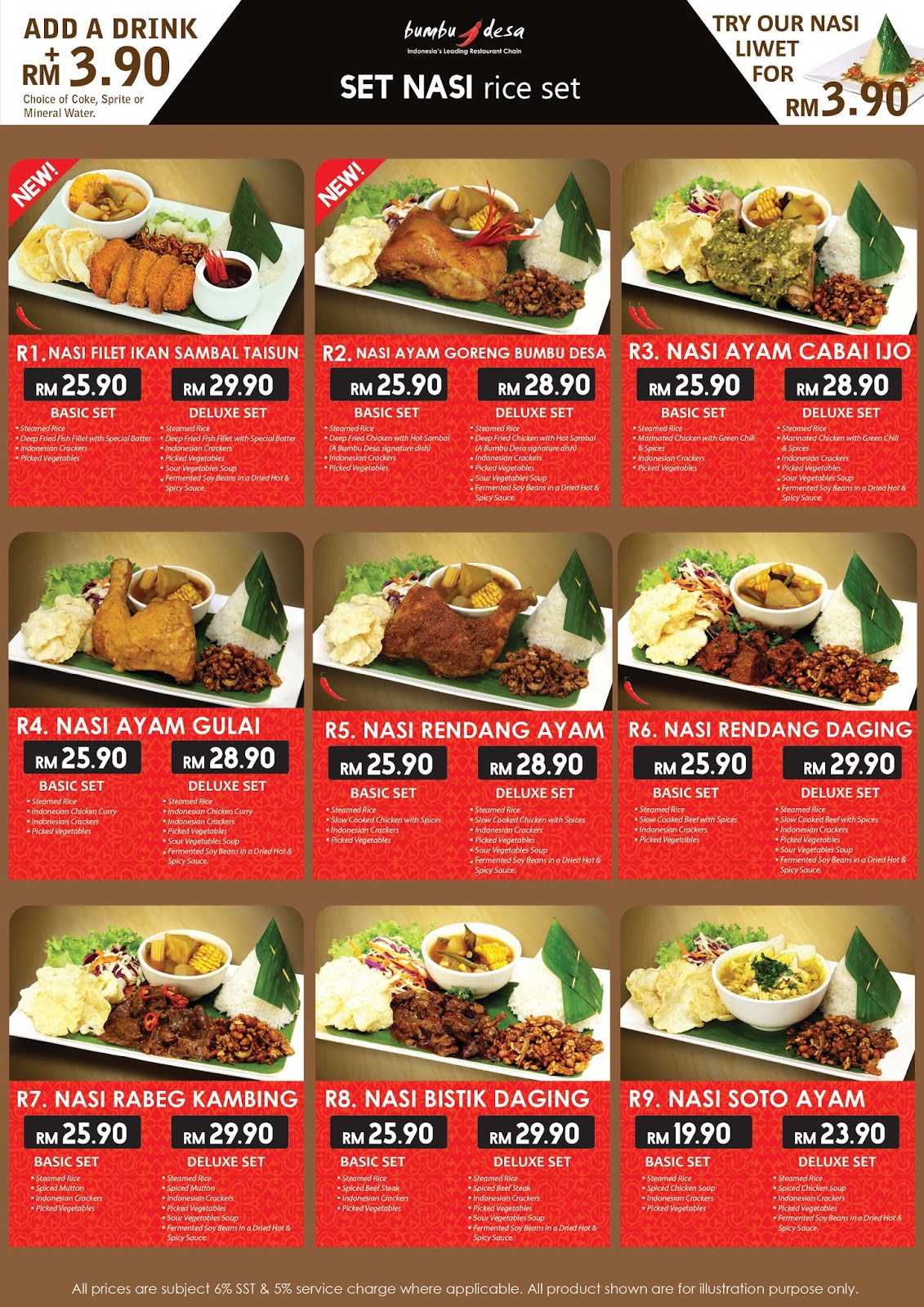 Menu Bumbu Desa KLIA2 (Express Dining) 2018