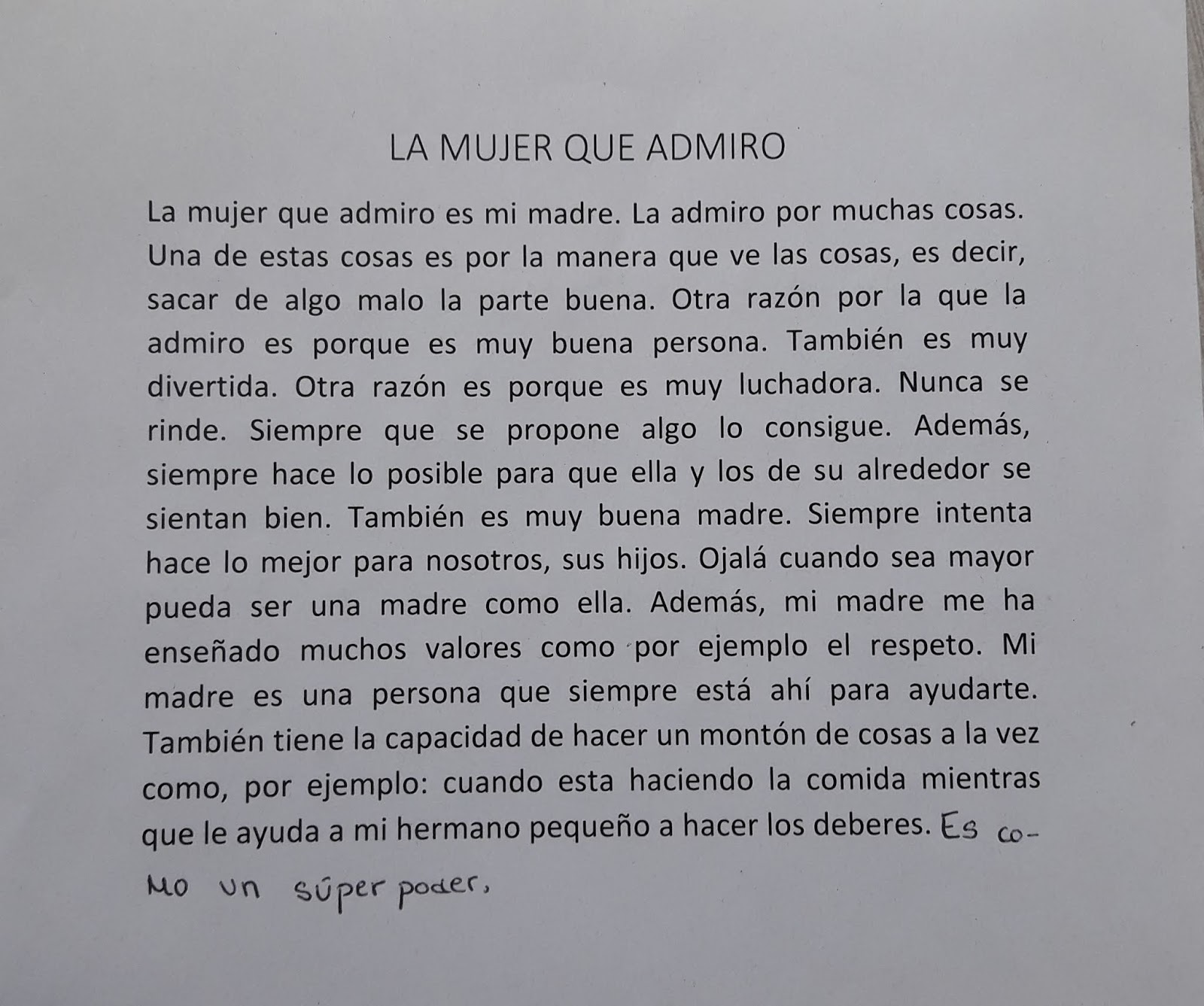 La sonrisa de las letras: La Mujer que admiro
