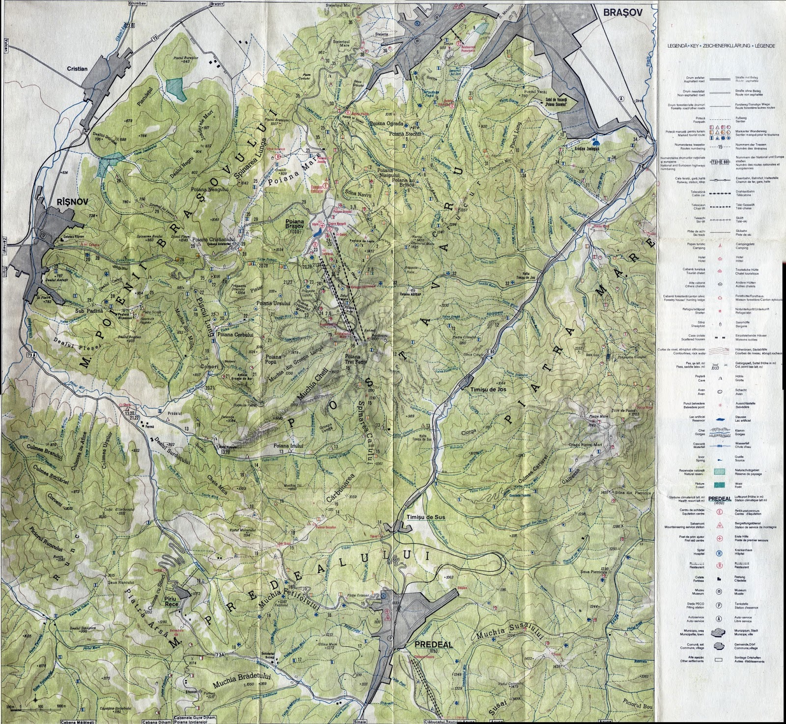Mountain Beauties: Hărţi - Carpatii Meridionali