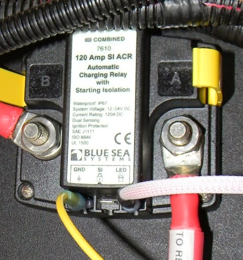 Ericson 25, Oystercatcher: Electrical, ACR (Automatic Charging Relay ...
