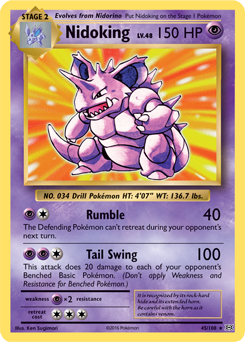 Nidoking -- Evolutions Pokemon Card Review | PrimetimePokemon's Blog