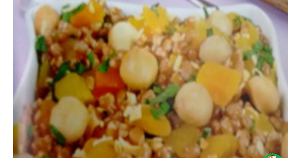 Yatna Yoga: Salada de trigo com damasco e macadâmia - série equilíbrio ...