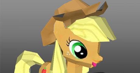 My Little Pony : Applejack Paper Toy | Paperized Crafts