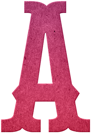 Abecedario Rosa en Fieltro. Pink Alphabet in Felt. - Oh my Alfabetos!