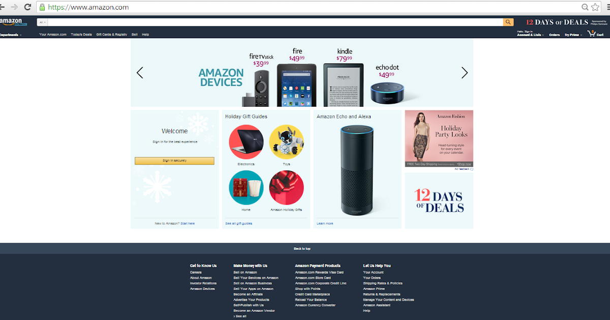 Analisis Sistem Informasi pada website amazon.com | Scorpius