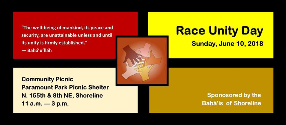 Shoreline Area News: Race Unity Day Picnic, Paramount School Park June 10