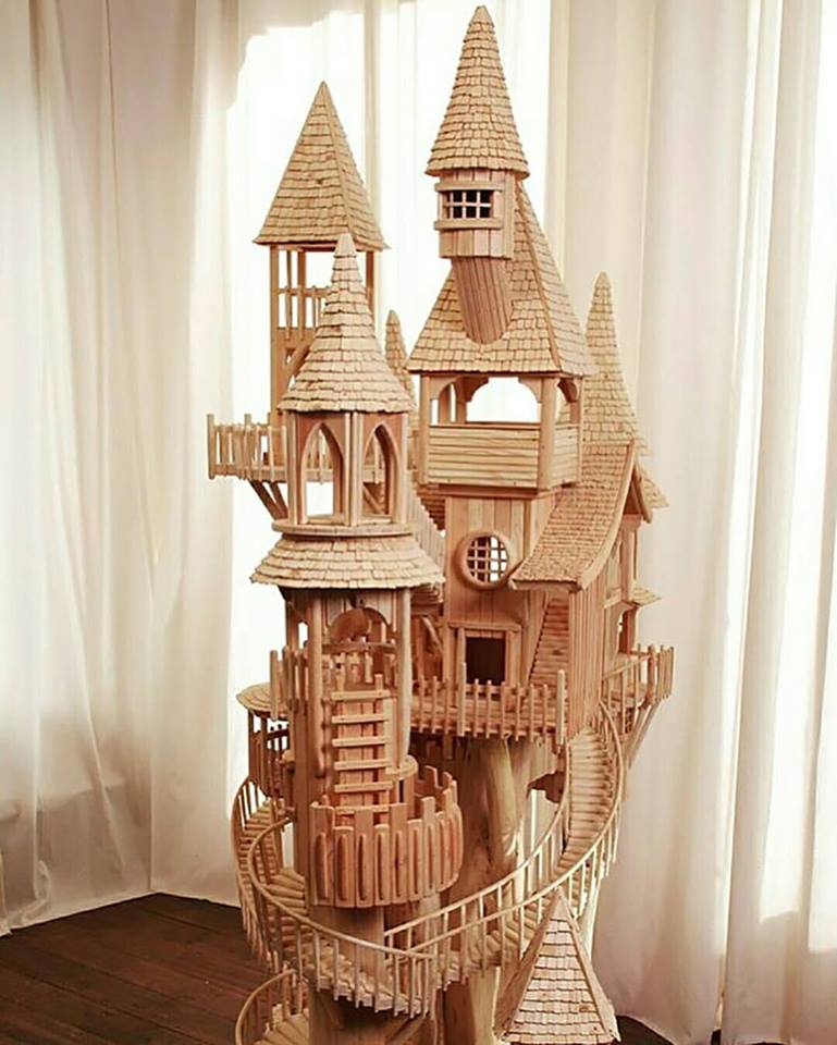 Incredible handmade wooden castle! - ENGINEERING UPDATES