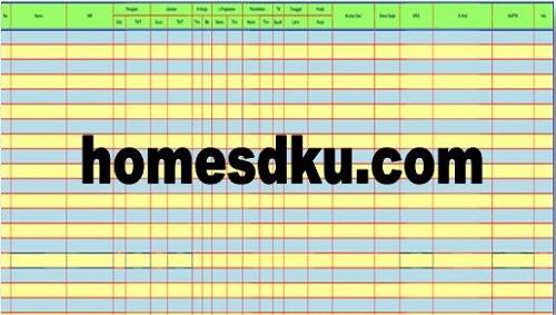 Format Data Keadaan Guru Beserta Pegawai Versi Terbaru - Homesdku