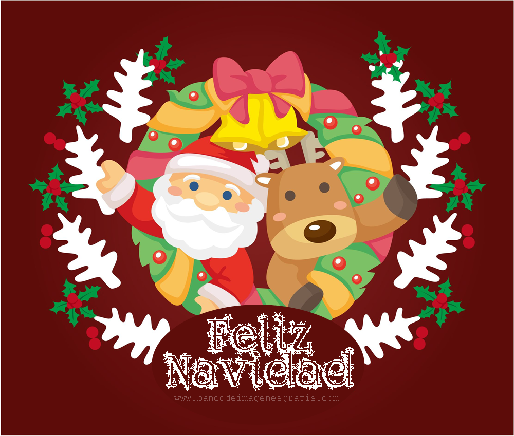 Banco de Imágenes Gratis: Nuevas ilustraciones con mensajes de Merry ...