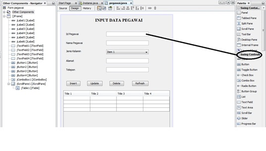Membuat Program Input Data Menggunakan Netbeans IDE 7.3.1