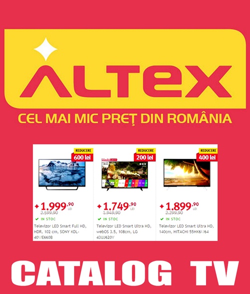 Catalog Altex la televizoare - pana pe 14 februarie 2018 | Magazine ...