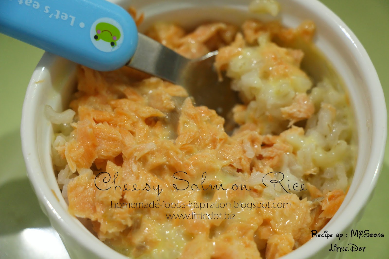 Homemade Foods Inspiration: Cheesy Salmon Rice 乳酪三文鱼饭